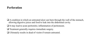 Peptic ulcer | PPTX