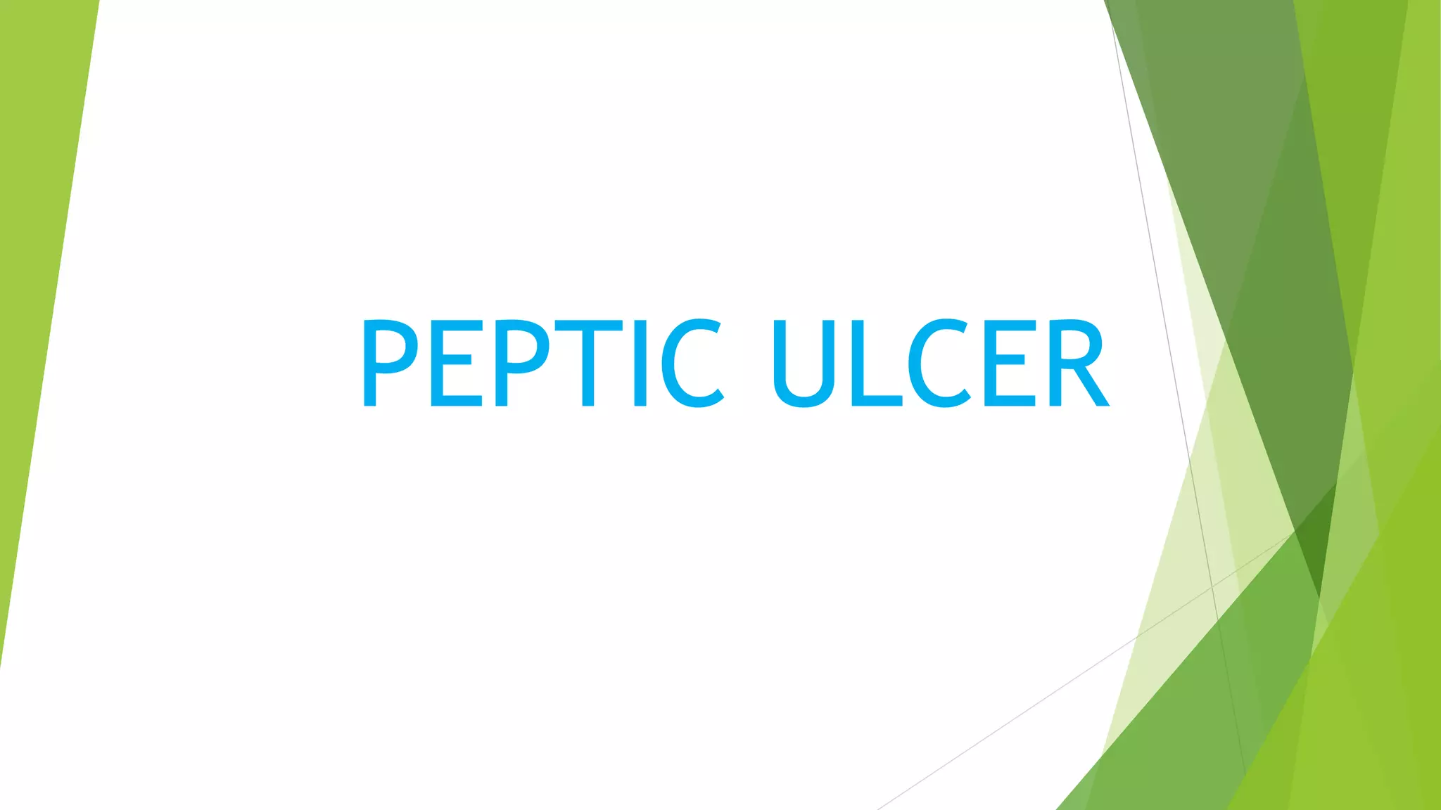 Peptic ulcer and its pathophysiology | PPTX