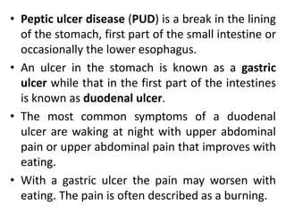 Peptic ulcer | PPTX