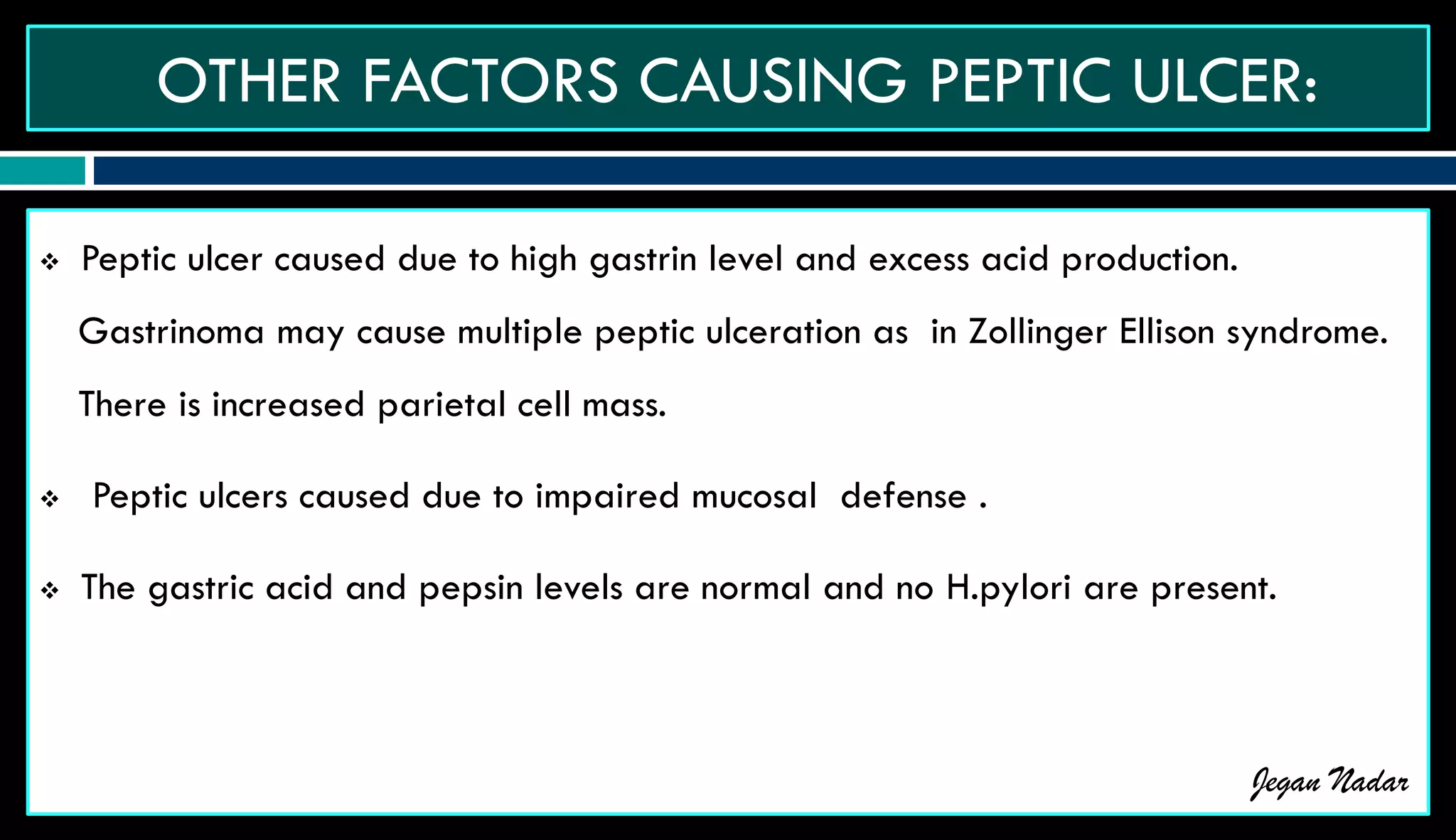 Pathophysiology of Peptic ulcer | PDF