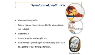 Pathophysiology of Peptic ulcer | PDF