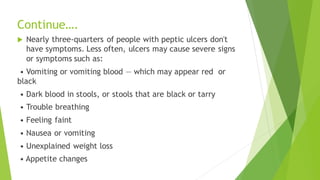 Peptic ulcer | PPT