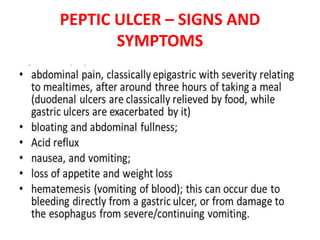 Peptic ulcer | PPTX