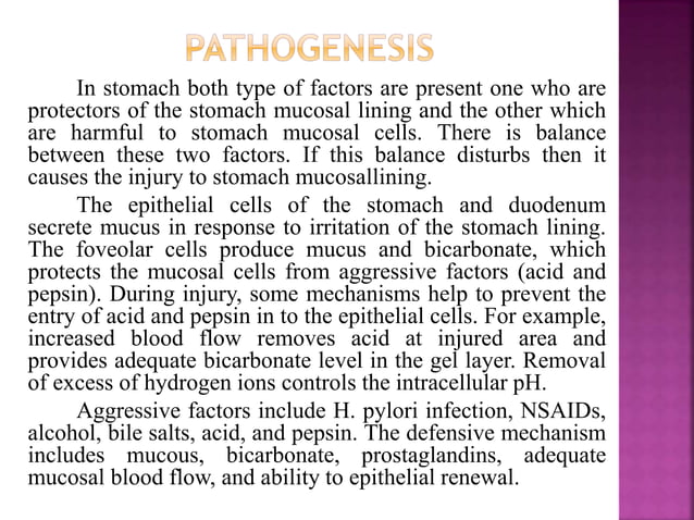 PEPTIC ULCER PATHOPHYSIOLOGY B.PHARM 2ND SEM.pptx
