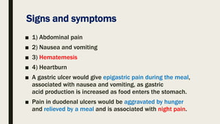 Peptic ulcers, it's diagnosis, treatment | PPT