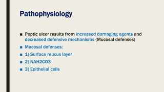 Peptic ulcers, it's diagnosis, treatment | PPT