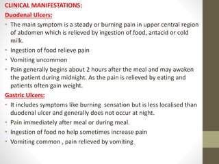PEPTIC ULCER signs and symptoms and medicines | PPT