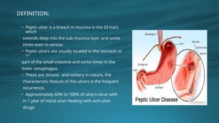 Case presentation on PEPTIC ULCER disease with soap note.pptx