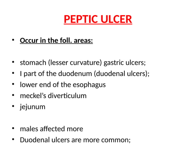 Peptic ulcer-intro, major factors, goal of treatments | PPT