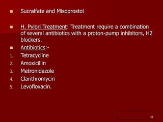 Peptic ulcer and duodenal ulcer ppt2 | PPT
