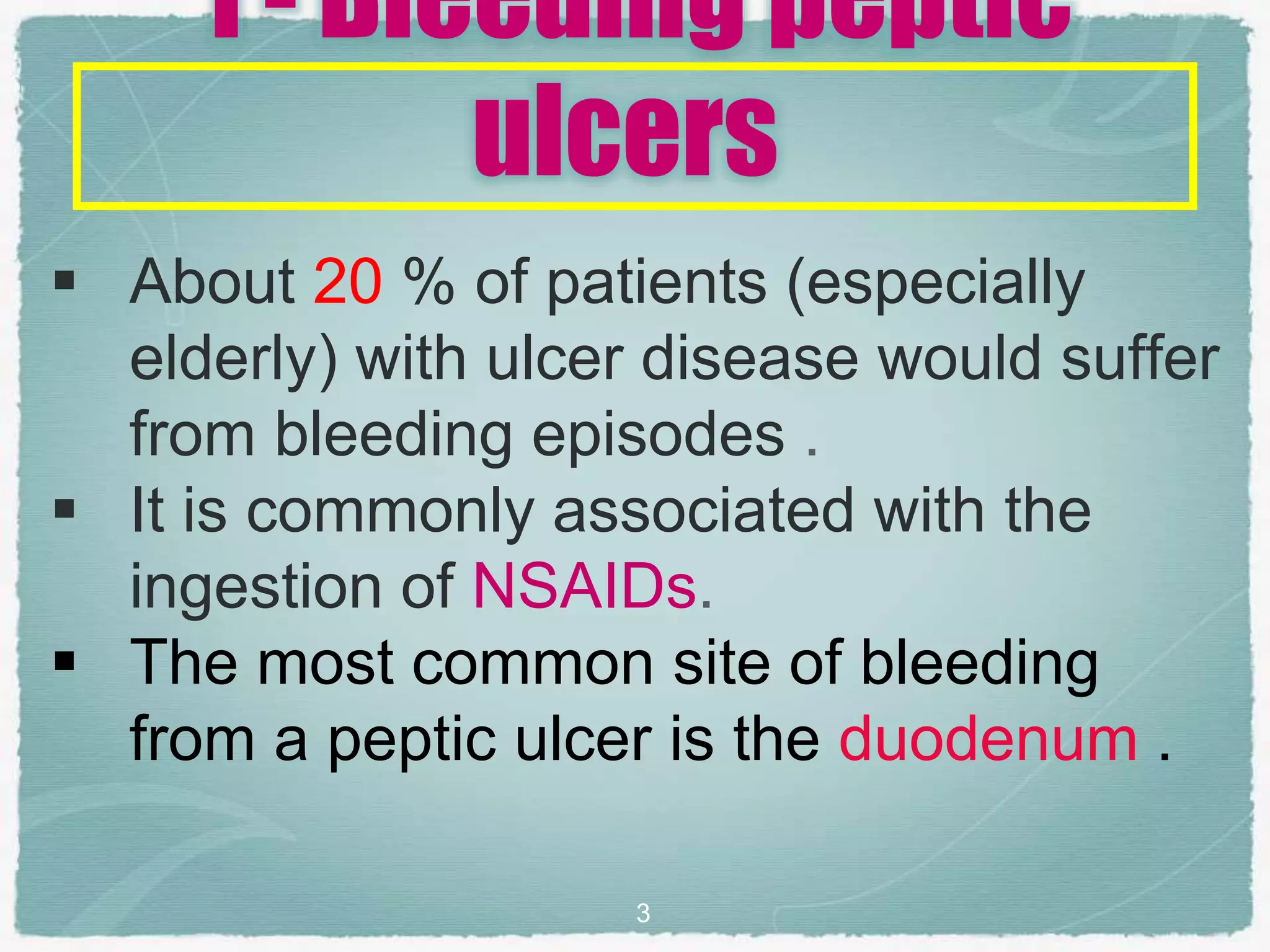 Peptic ulcer complications | PPTX