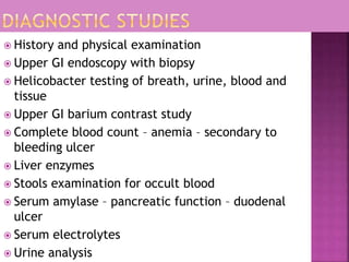 Peptic ulcer disease | PPTX