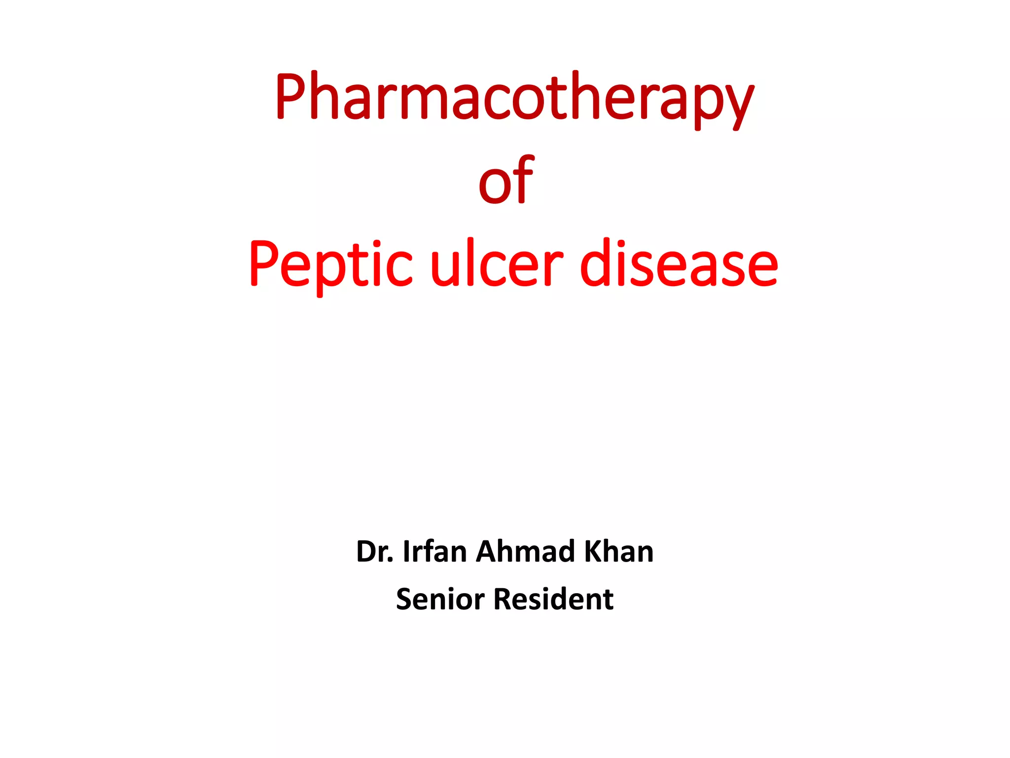Peptic ulcer disease | PPTX