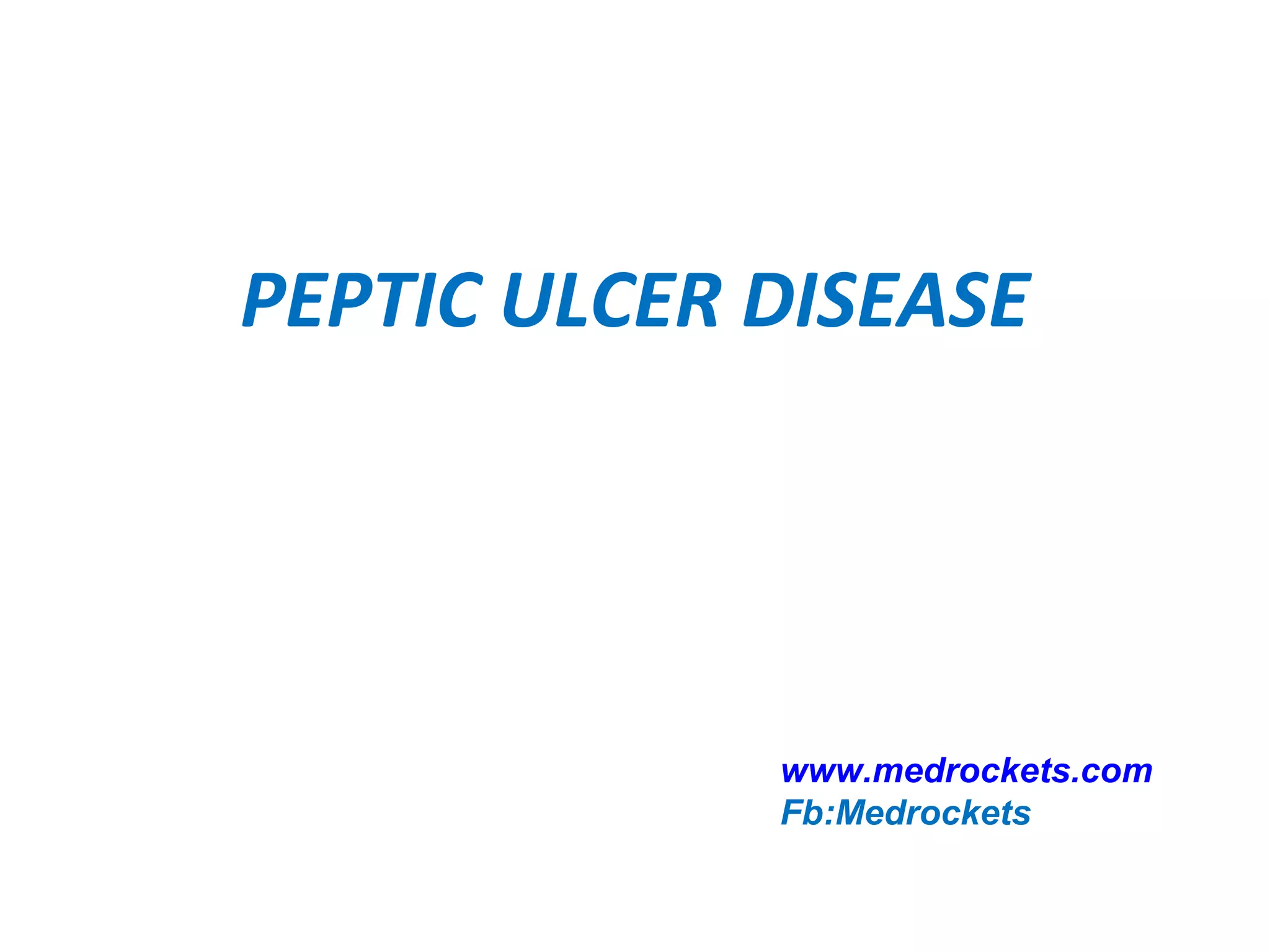Peptic ulcer disease | PPT