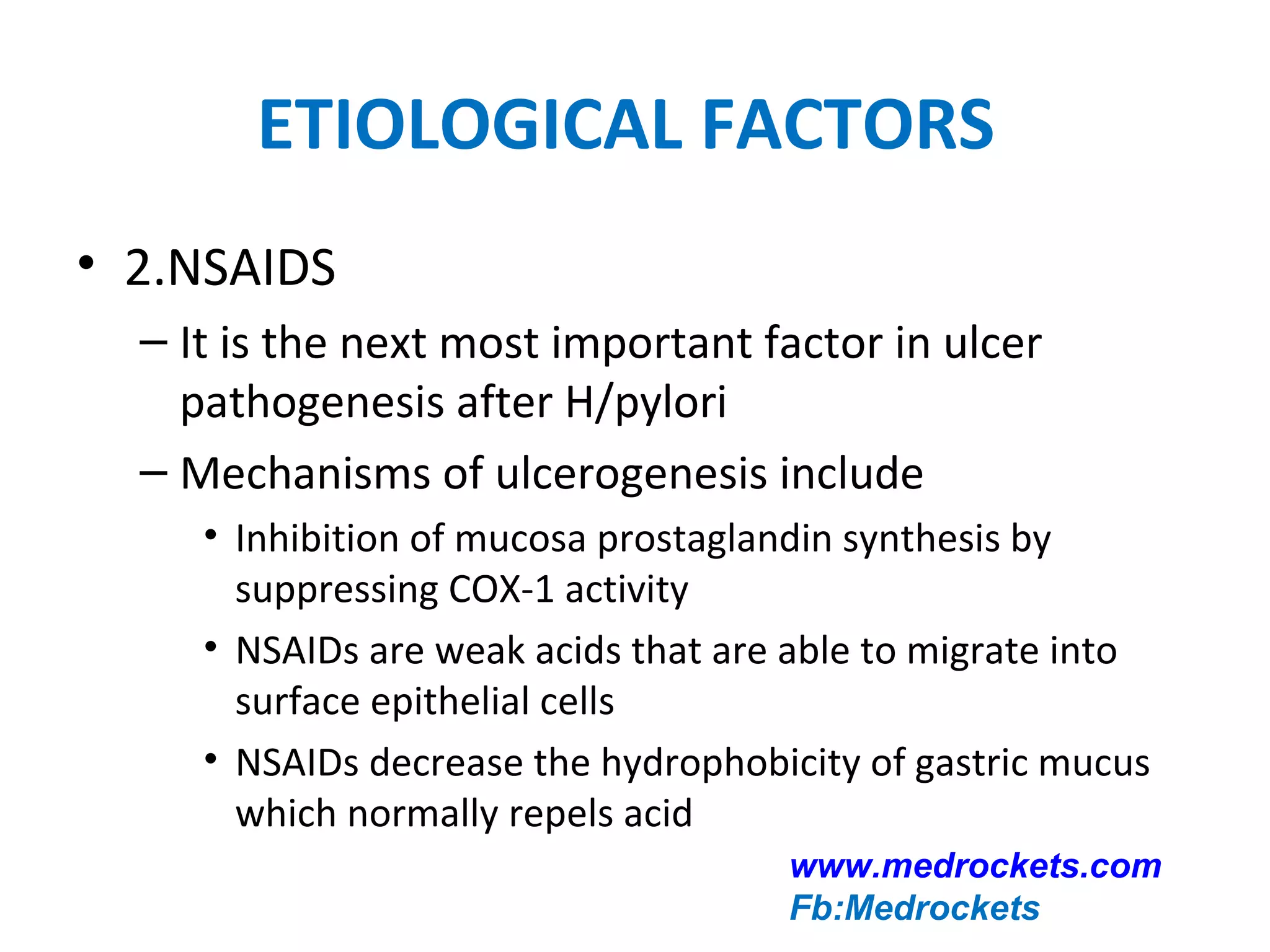 Peptic ulcer disease | PPT