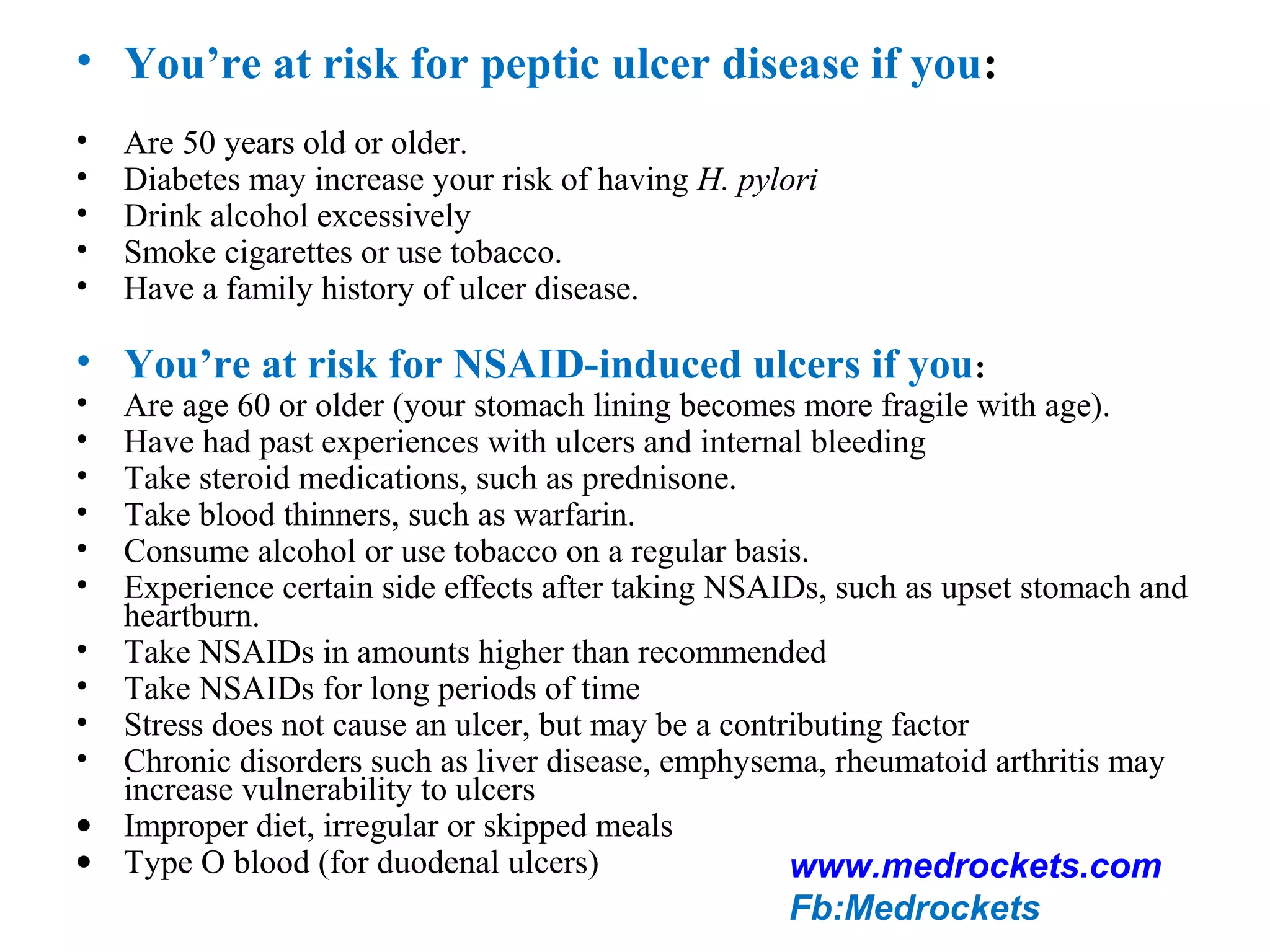 Peptic ulcer disease | PPT