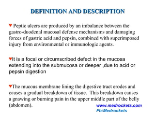 Peptic ulcer disease | PPT