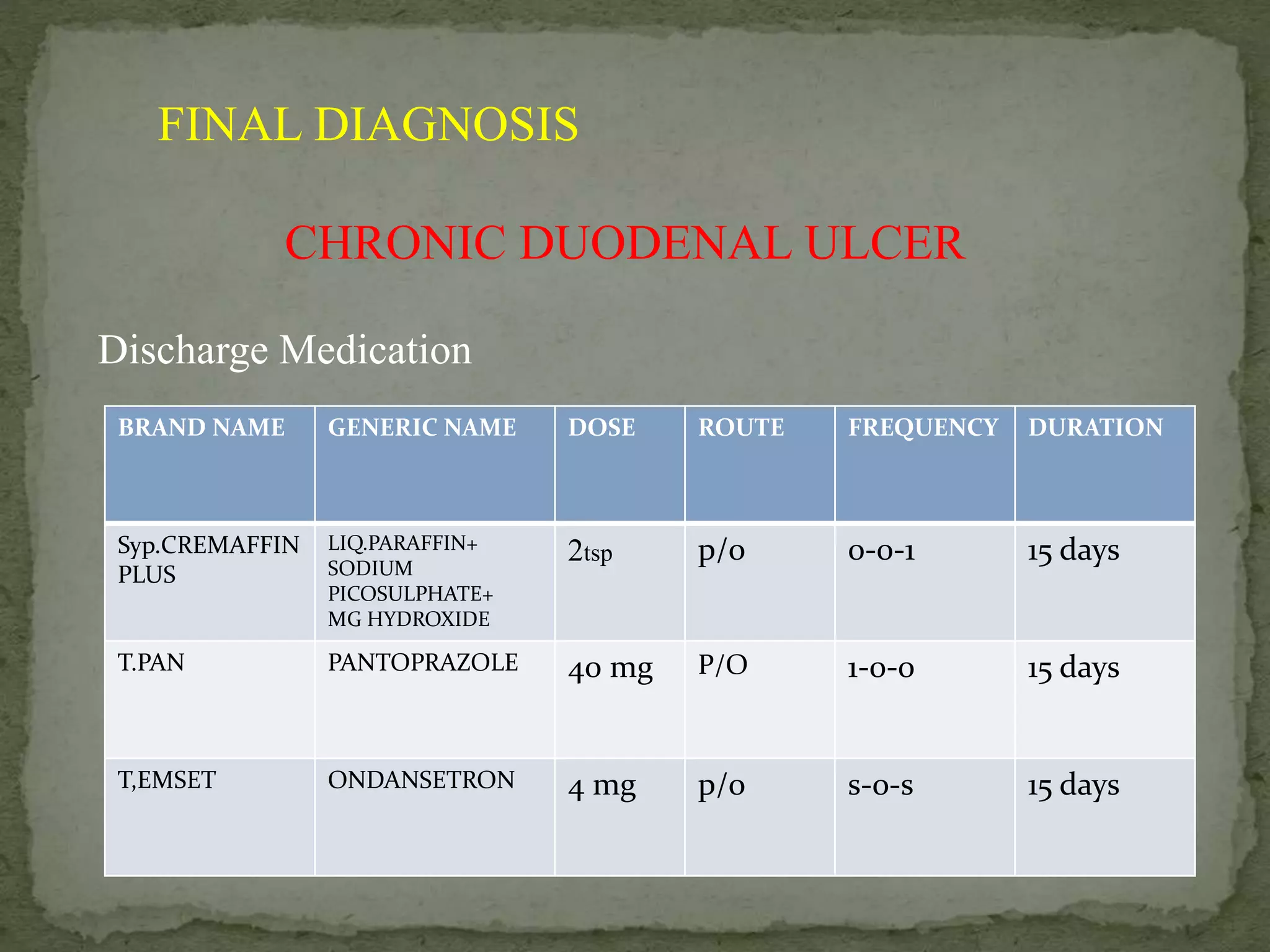 Peptic ulcer disease | PPTX