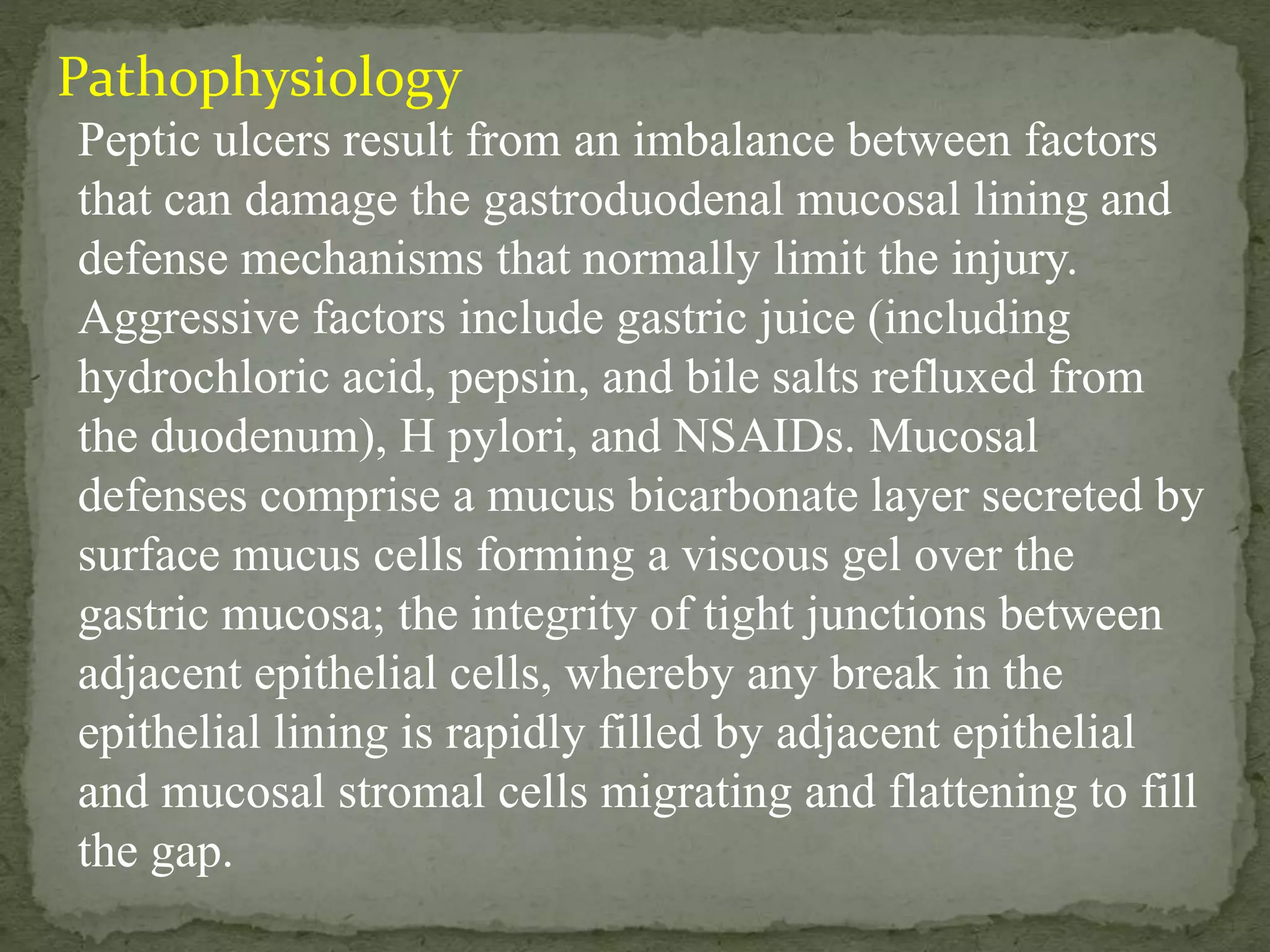Peptic ulcer disease | PPTX
