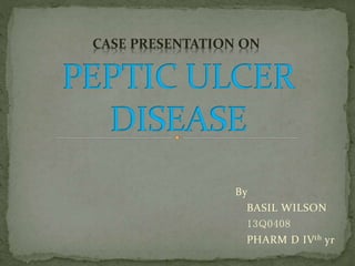 Peptic ulcer disease | PPTX