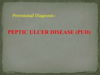 Peptic ulcer disease | PPTX
