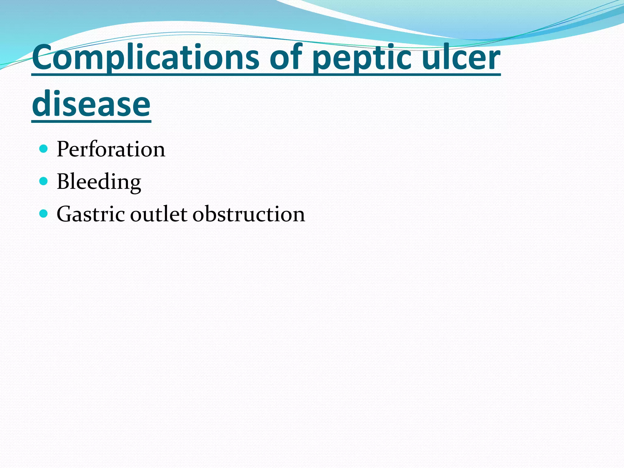 Peptic ulcer disease | PPTX