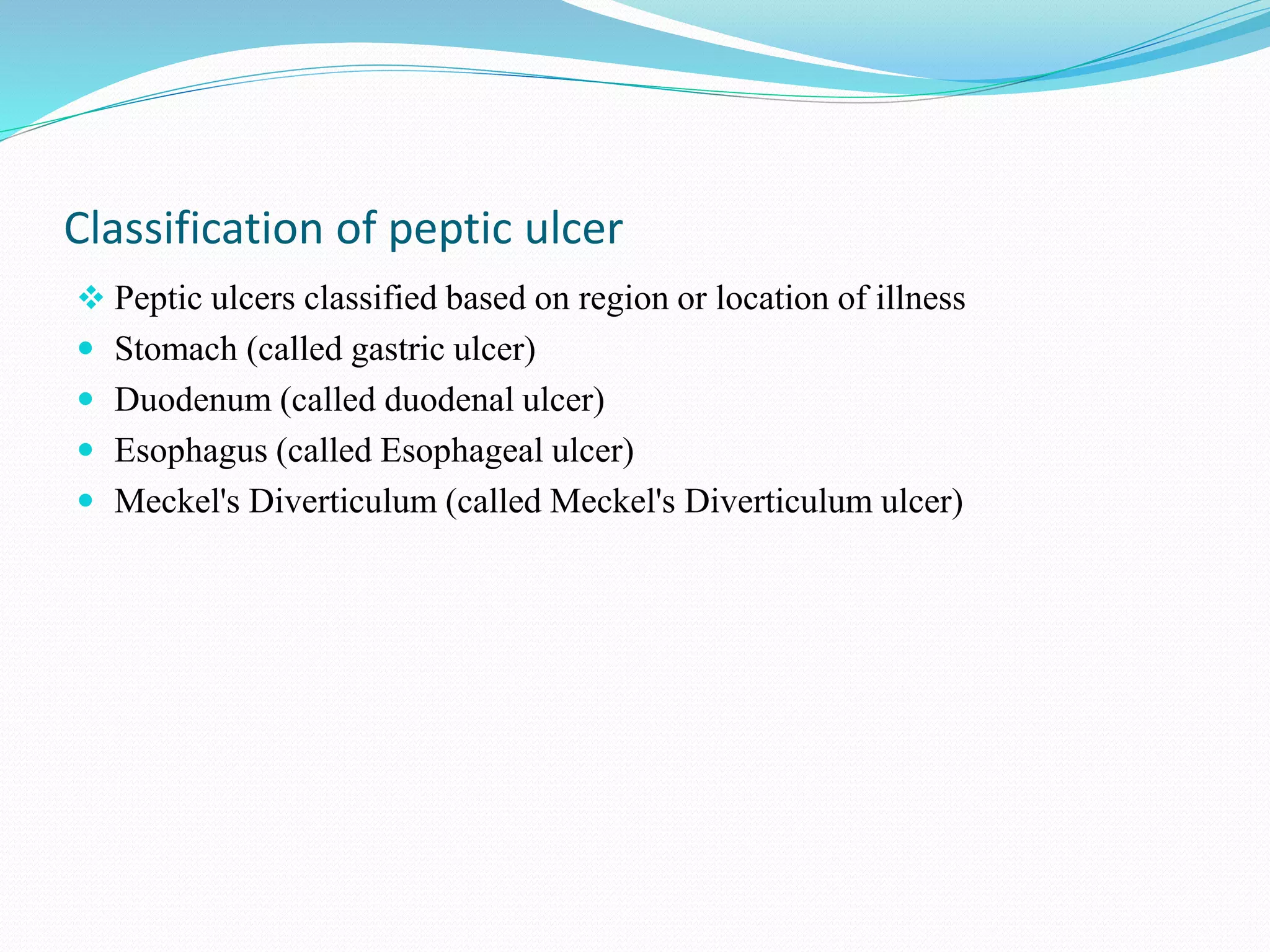 Peptic ulcer disease | PPTX