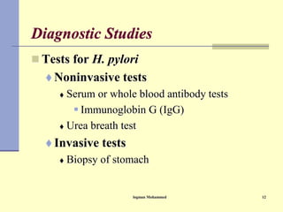 Peptic ulcer disease | PPT