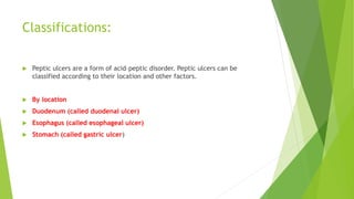 Peptic Ulcer Disease | PPTX | Digestive Disorders | Diseases and Conditions