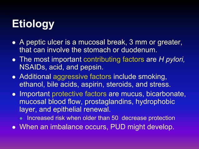 PEPTIC ULCER Disease for the human health .ppt