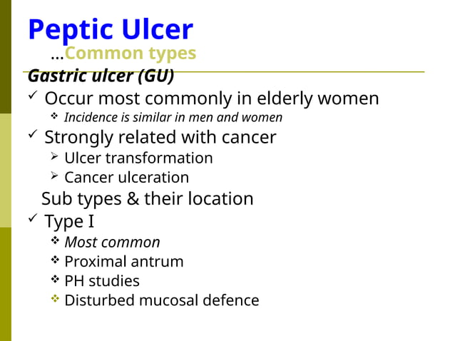 Peptic ulcer disease.pptx duodenum ulcer | PPT