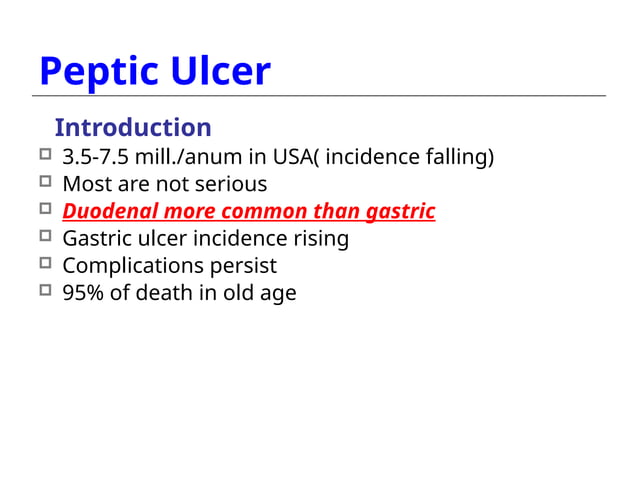Peptic ulcer disease.pptx duodenum ulcer | PPT