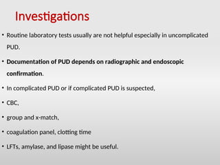 PEPTIC ULCER DISEASE by Doctor Mpisa.ppt