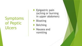 PEPTIC ULCER DISEASE,NURSING AND MEDICAL MANAGEMENT | PPTX