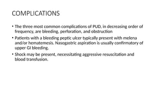 Surgery Topic from Schwartz about Peptic Ulcer Disease | PPT