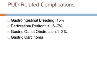 Peptic Ulcer Disease Dr Shatdal | PPT