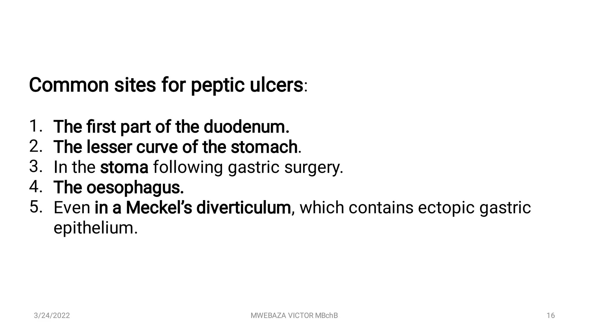 Peptic Ulcer Disease- MWEBAZA VICTOR pdf | PDF