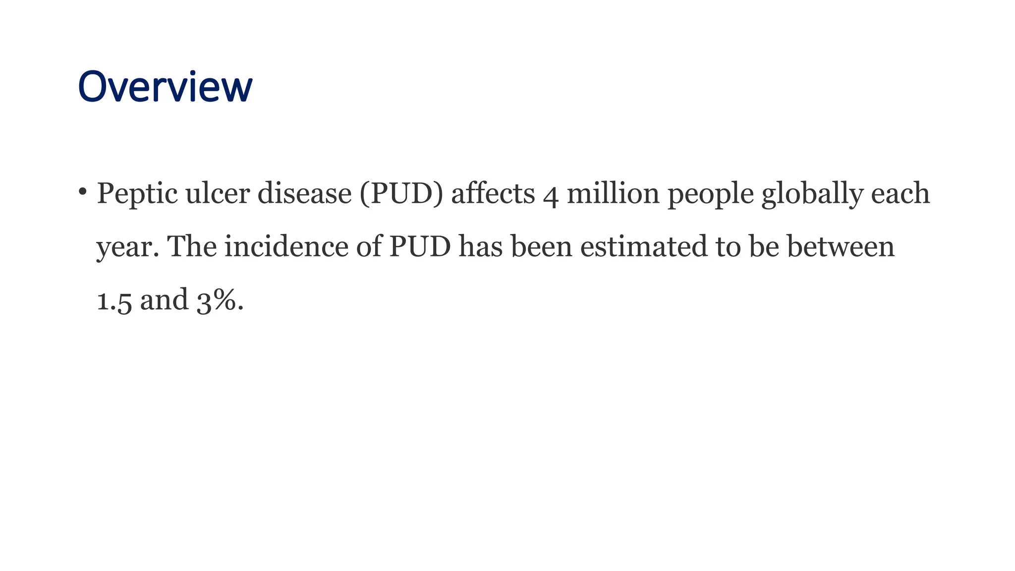 Peptic ulcer disease Very important topic for undergraduate I peptic ...