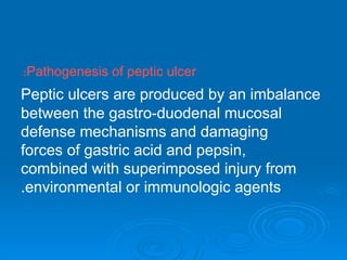 peptic ulcer disease 2.pptx.............. | PPTX
