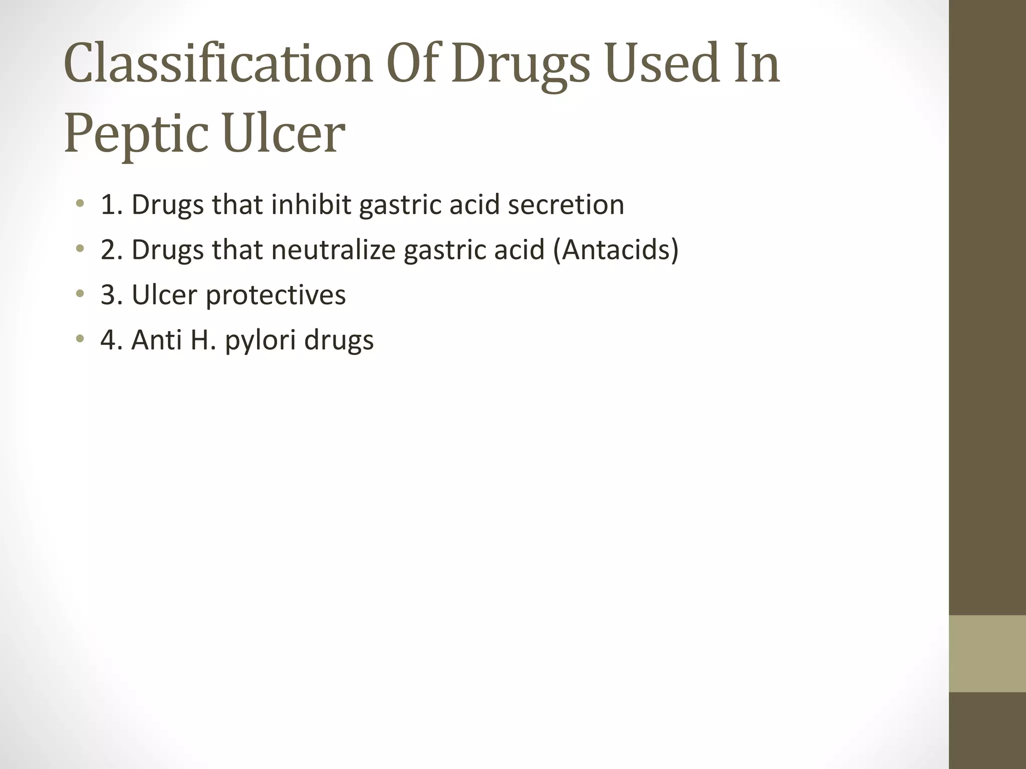 Peptic ulcer disease and acid suppression therapy | PPTX