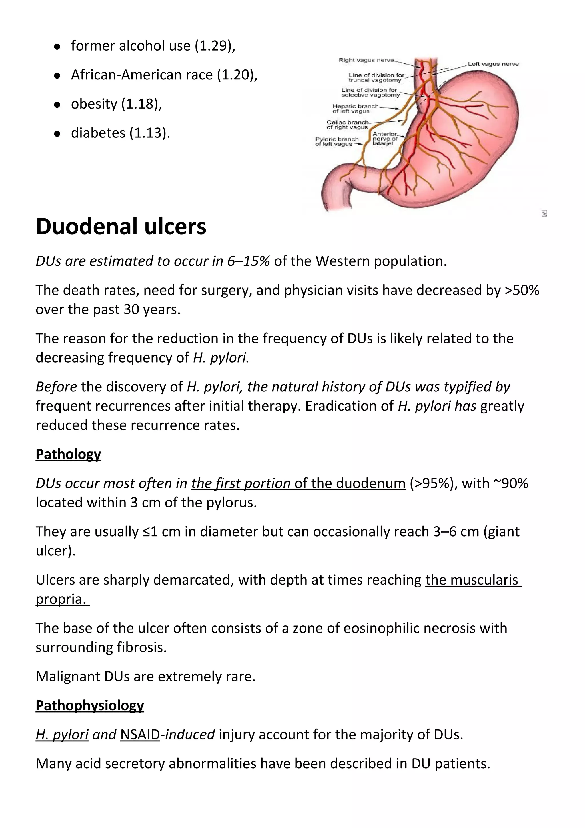 Peptic ulcer disease and related disorders | ODT