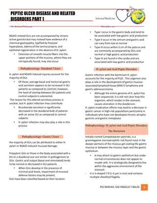 PEPTIC ULCER DISEASE AND RELATED DISORDERS.docx | Digestive Disorders ...