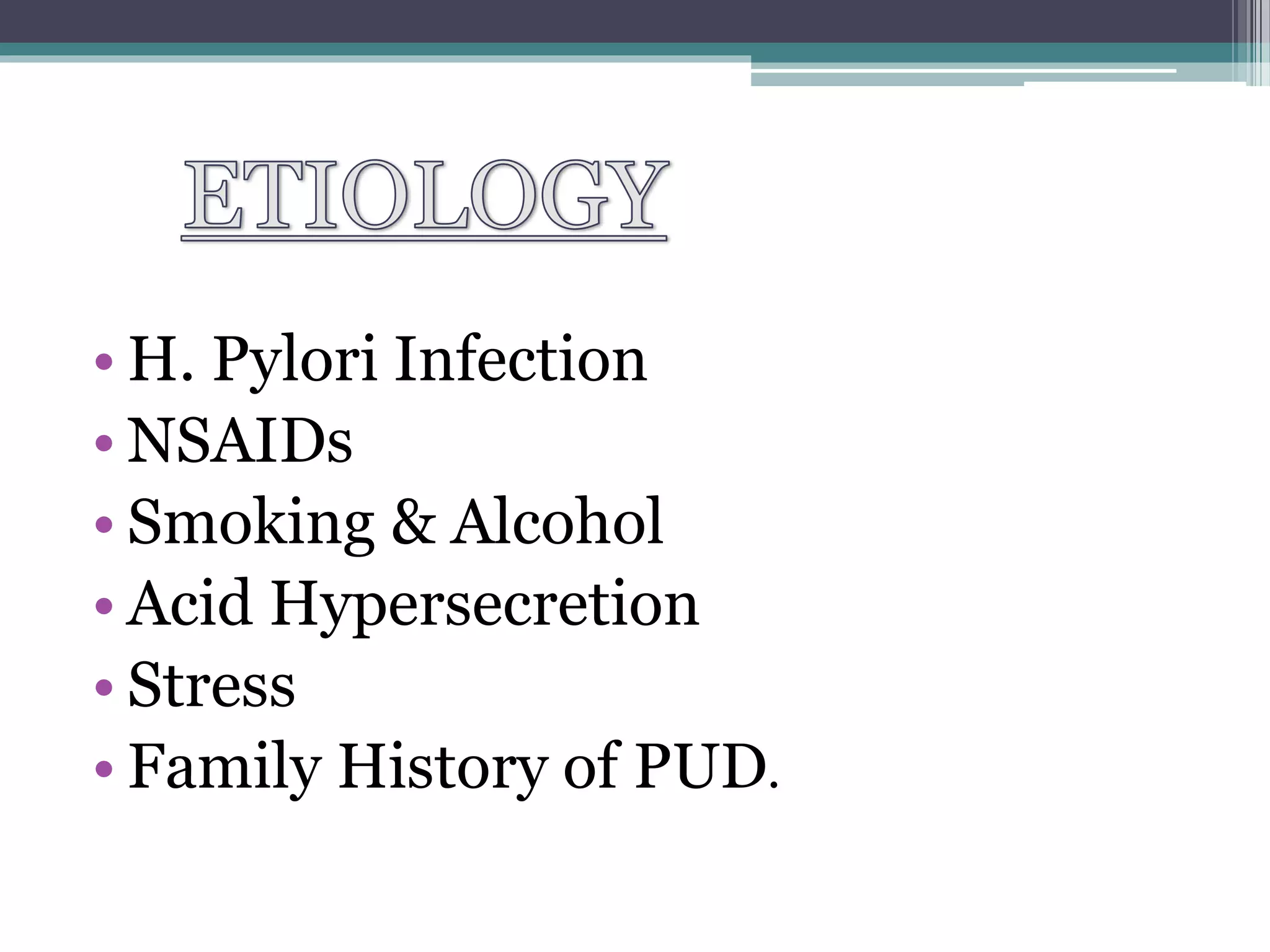 Peptic ulcer disease by dr shubhanshi | PPT