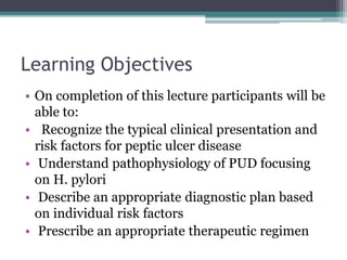 Peptic ulcer disease by dr shubhanshi | PPT