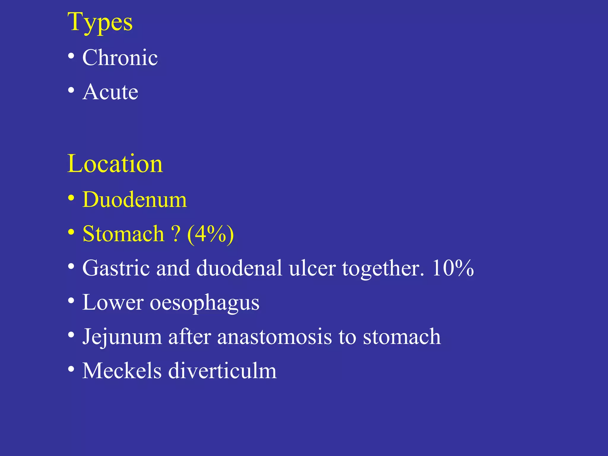 Peptic ulcer disease | PPT