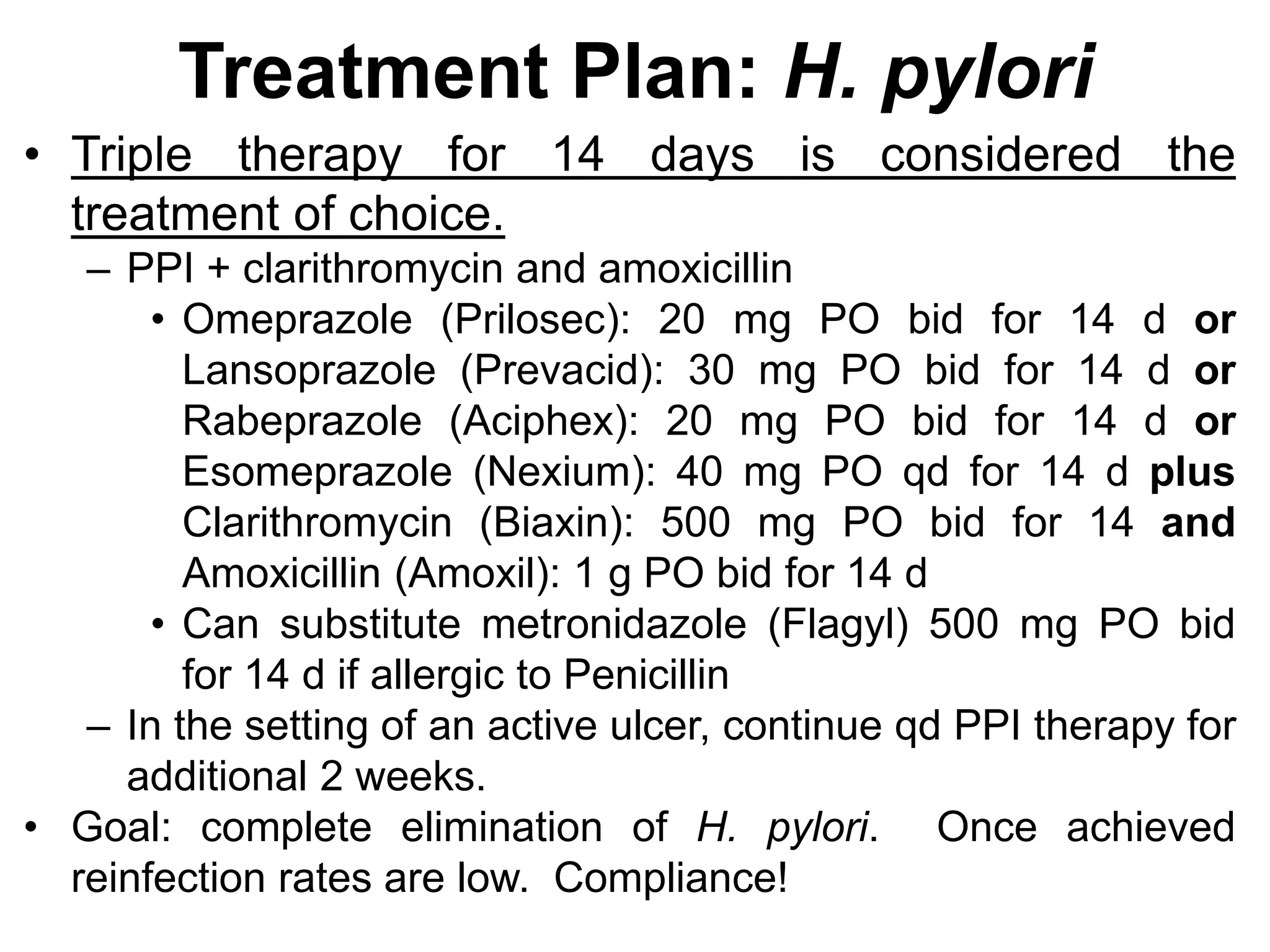 Peptic Ulcer Disease, GORD, Nausea & Vomiting. Constipation & Diarrhea ...