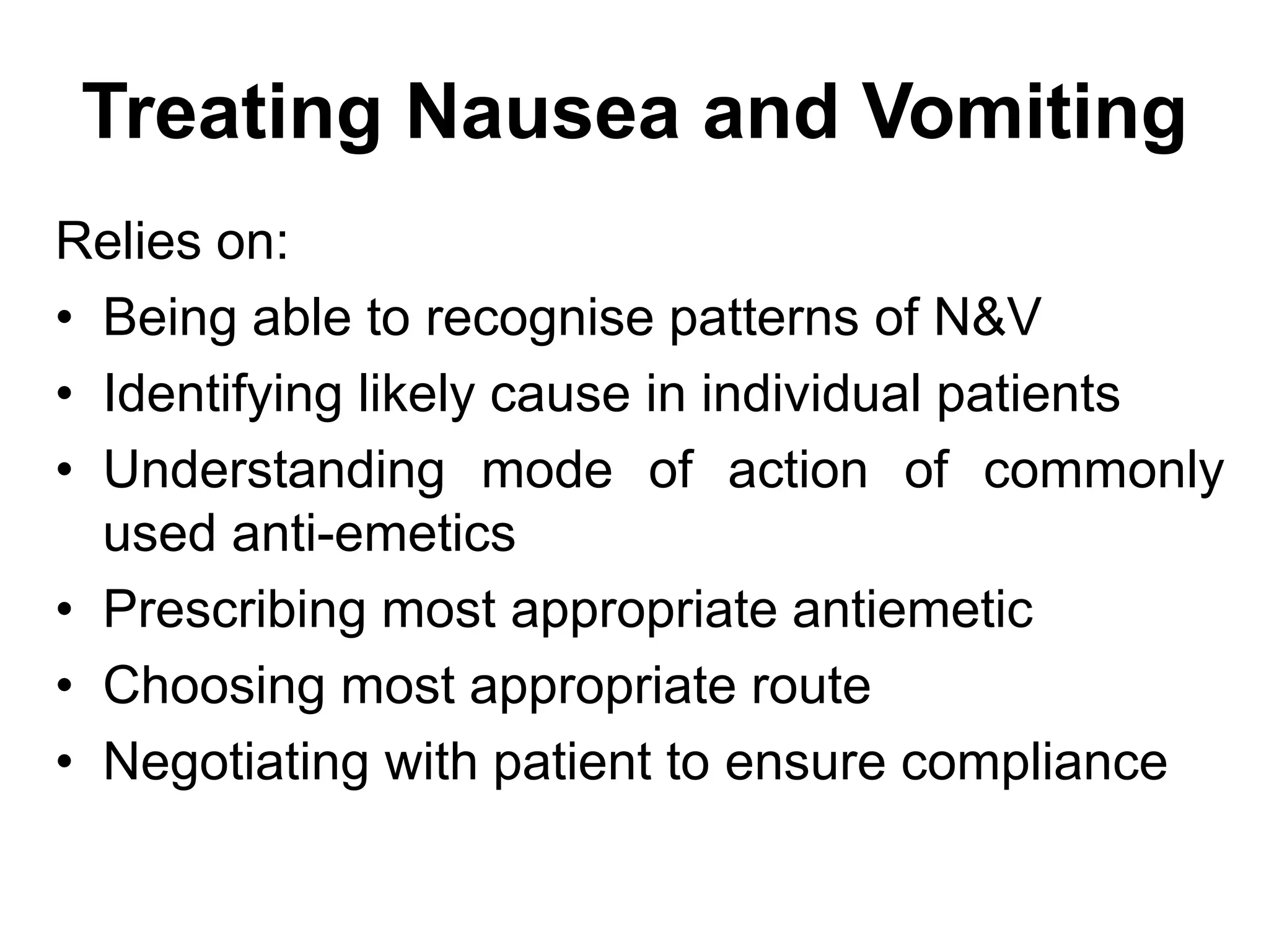 Peptic Ulcer Disease, GORD, Nausea & Vomiting. Constipation & Diarrhea ...