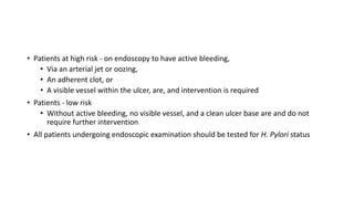 Peptic ulcer disease management | PPTX