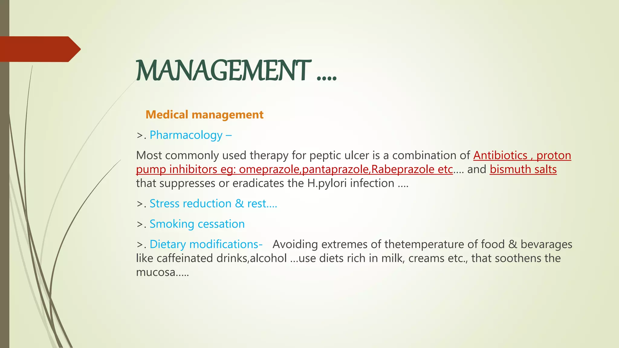 PEPTIC ULCER DISEASE MANAGEMENT MURUGESH.pptx