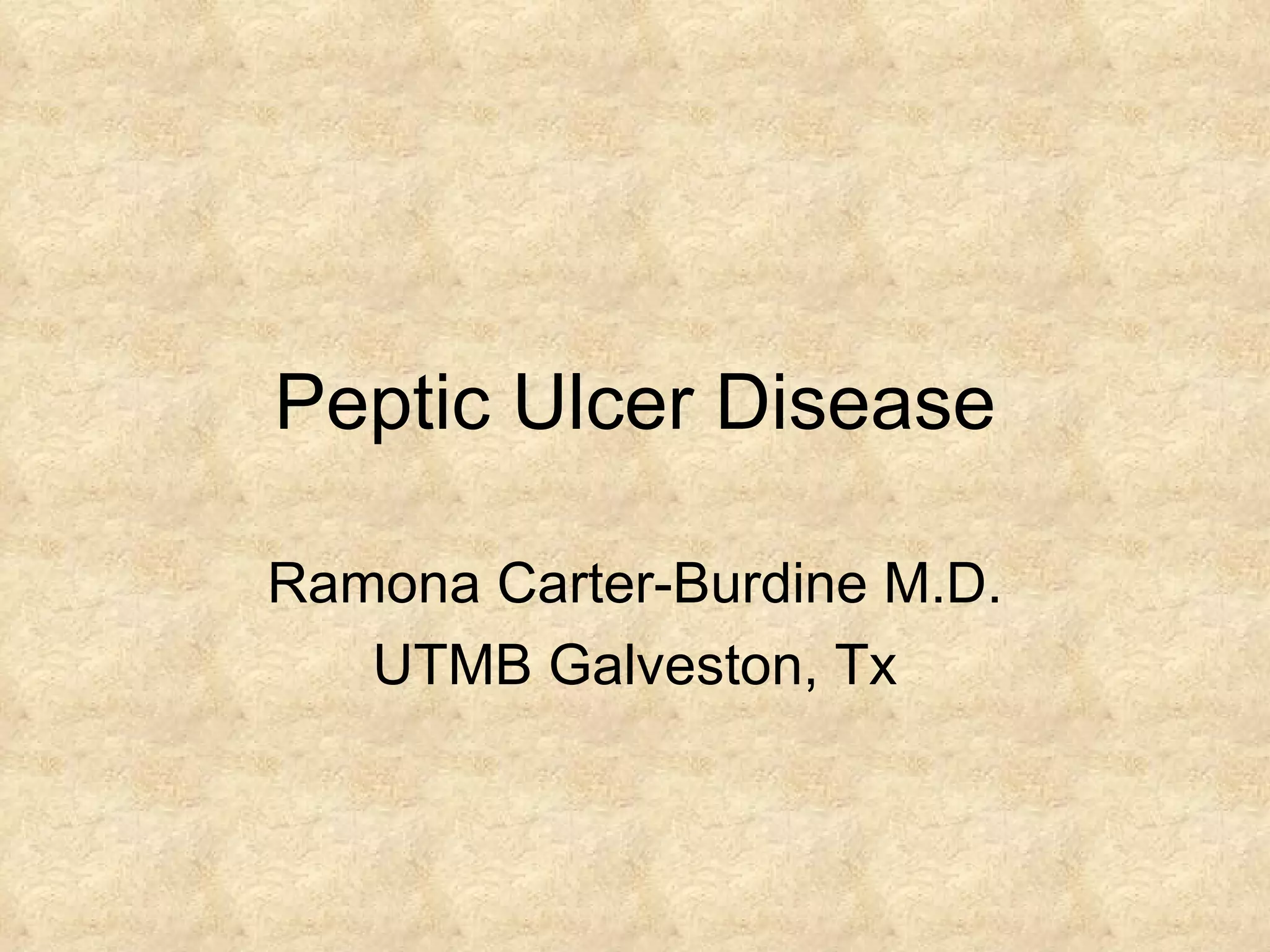 Peptic Ulcer Disease.Ppt.Fmdrl | PPT